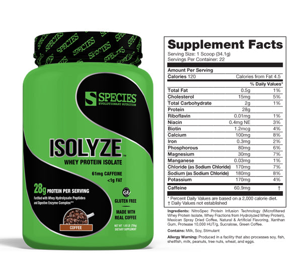 ISOLYZE Whey Protein Isolate by SPECIES Nutrition – Species Nutrition
